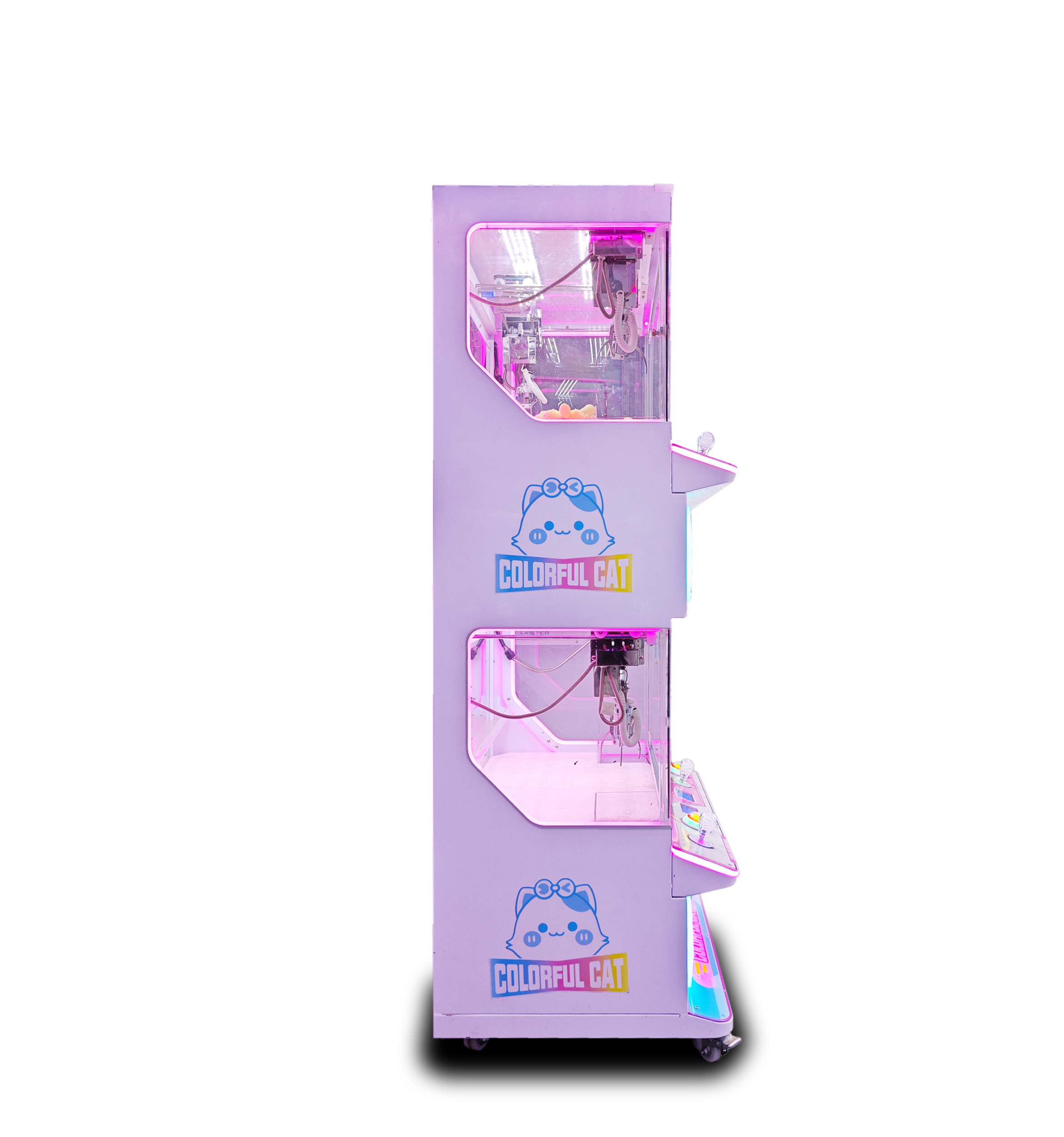 High precision Colorful Cat Amusement Park Mini Doll Claw Machine – zormen