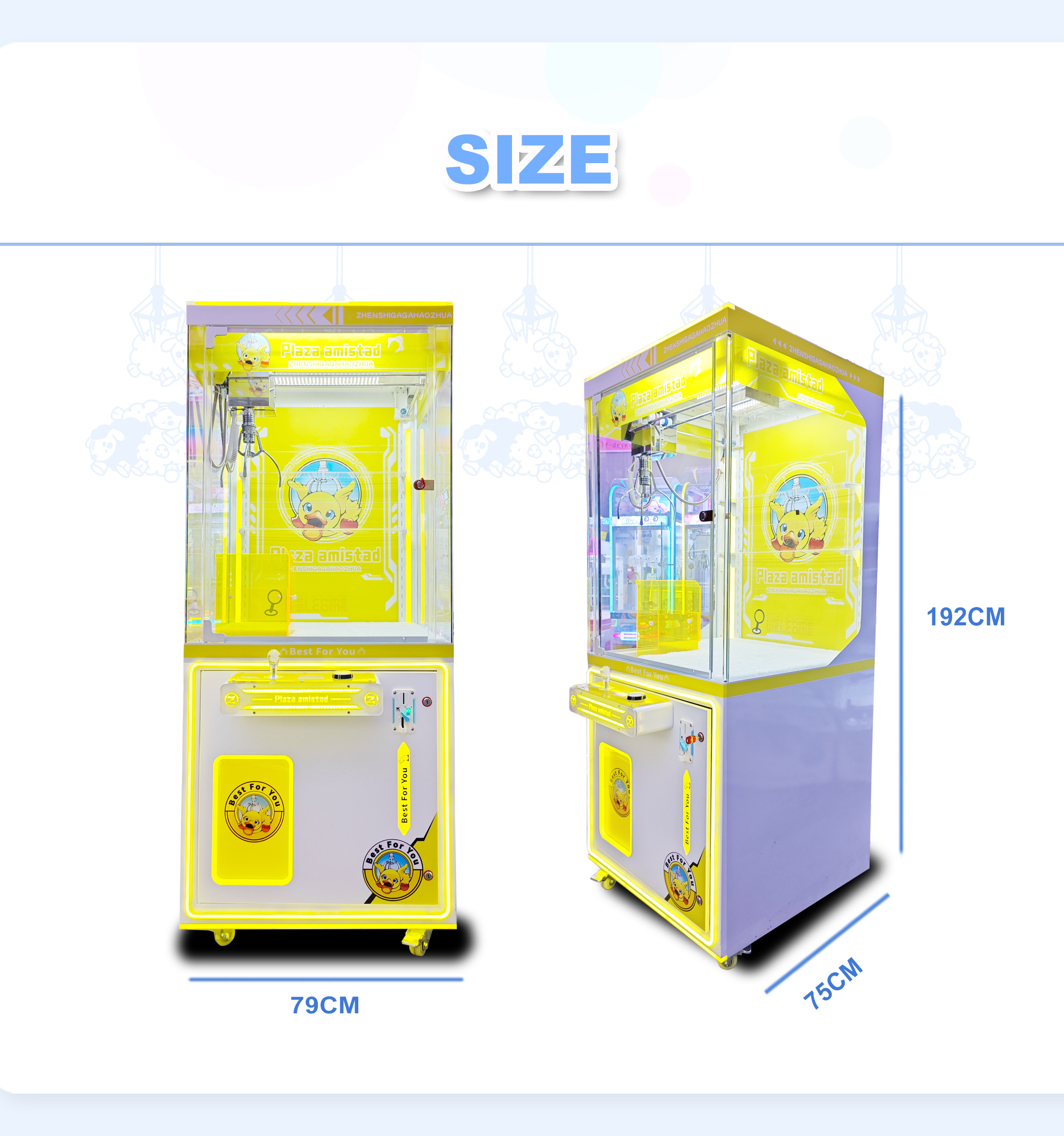 Factory Price Claw Toy Game Machines Cute Gift Claw Crane Machine – zormen